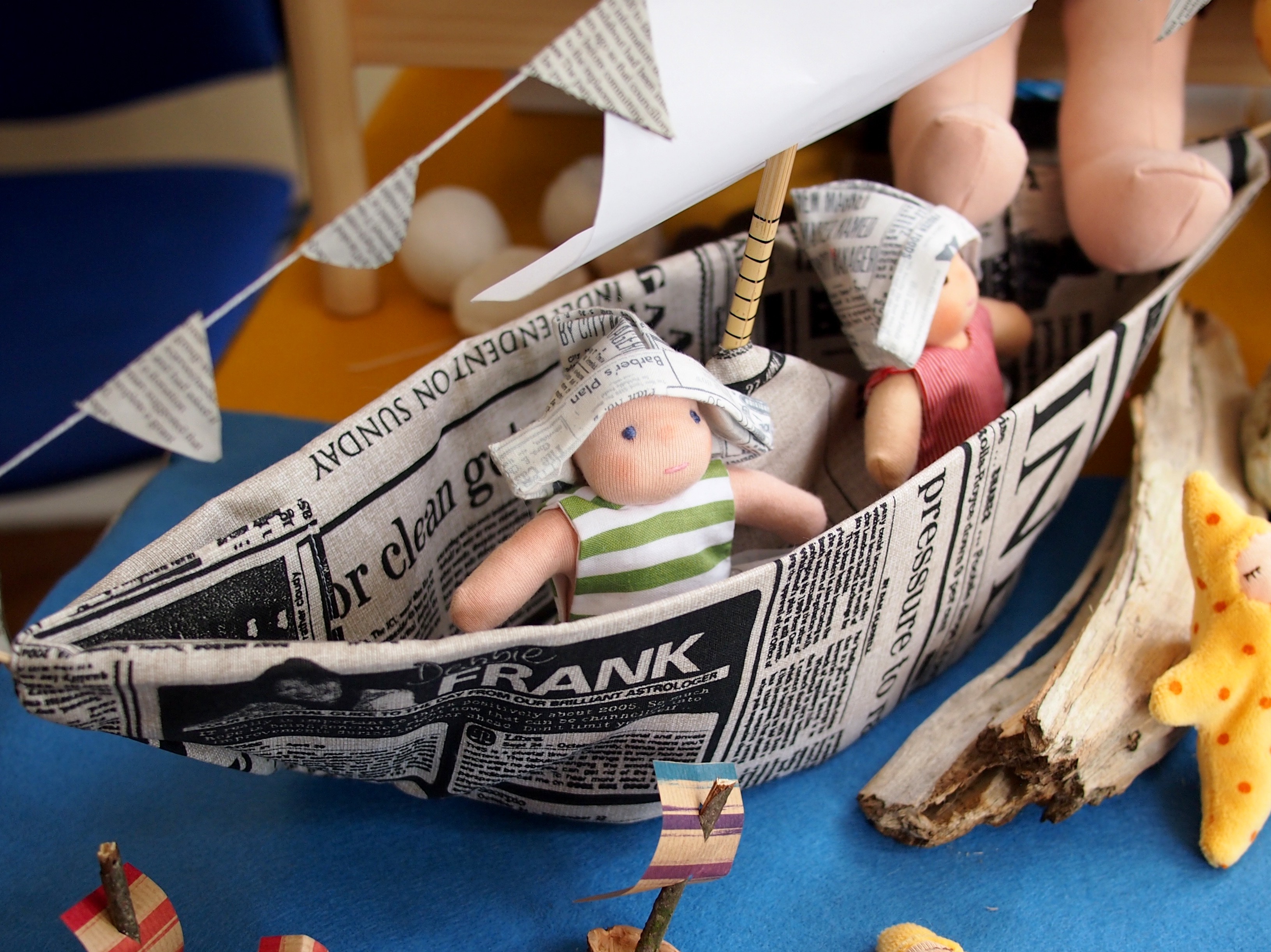 Engaging in doll play : at the seaside – Polly made a Dolly